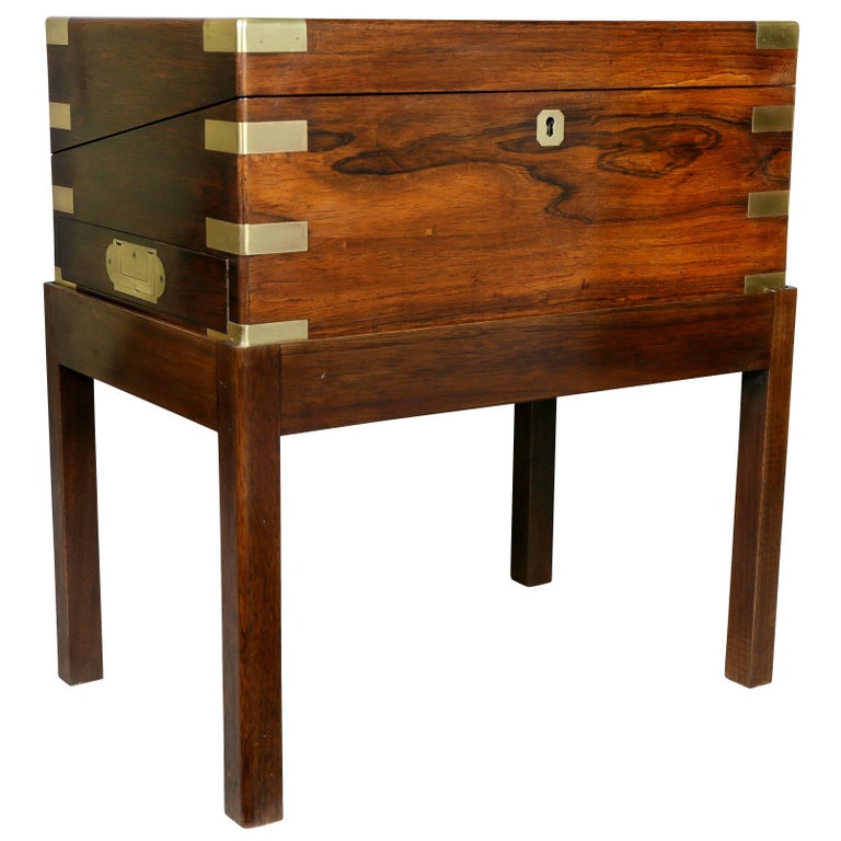 Early Victorian Rosewood Lapdesk on Stand at 1stDibs