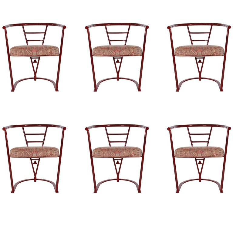 Midcentury Post Modern Italian Style Dining Chairs After Sottsass for ...