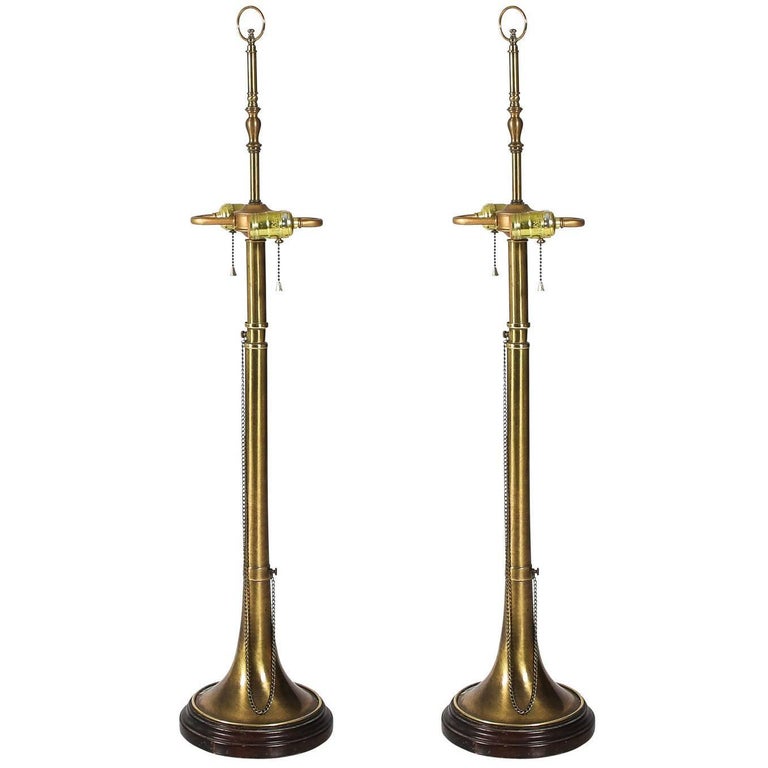 Pair of Trumpet Lamps at 1stDibs