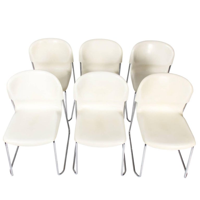 Set of Gird Lang Chairs at 1stDibs
