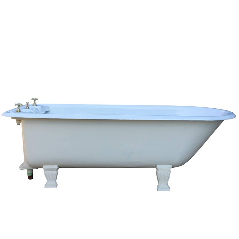 19th Century Antique Cast Iron Plunger Bath at 1stDibs