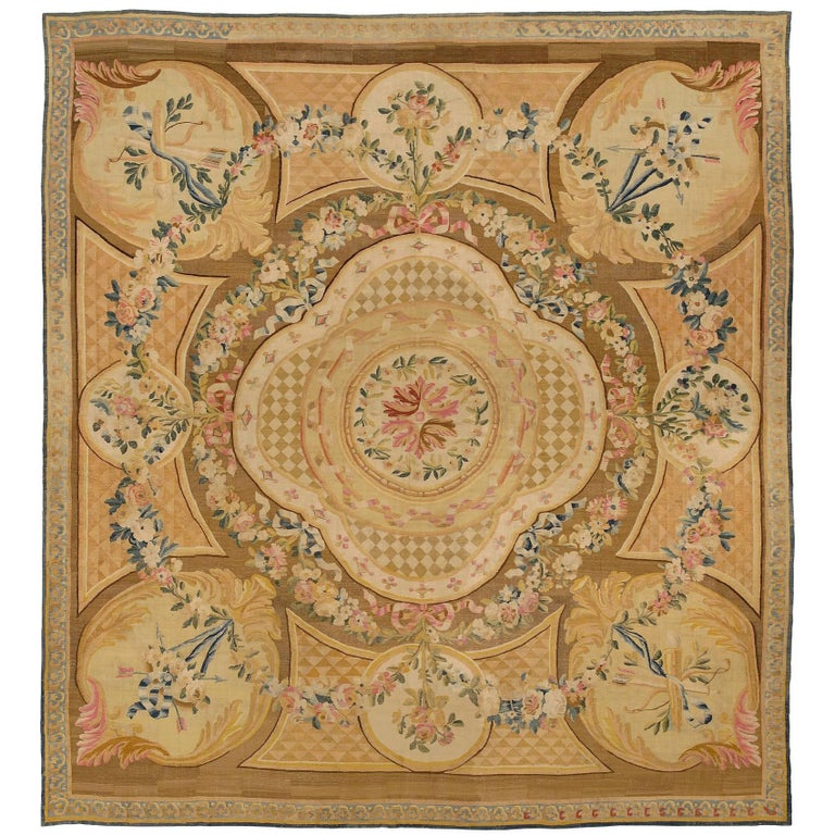 French Aubusson Rug, 1760 For Sale at 1stDibs