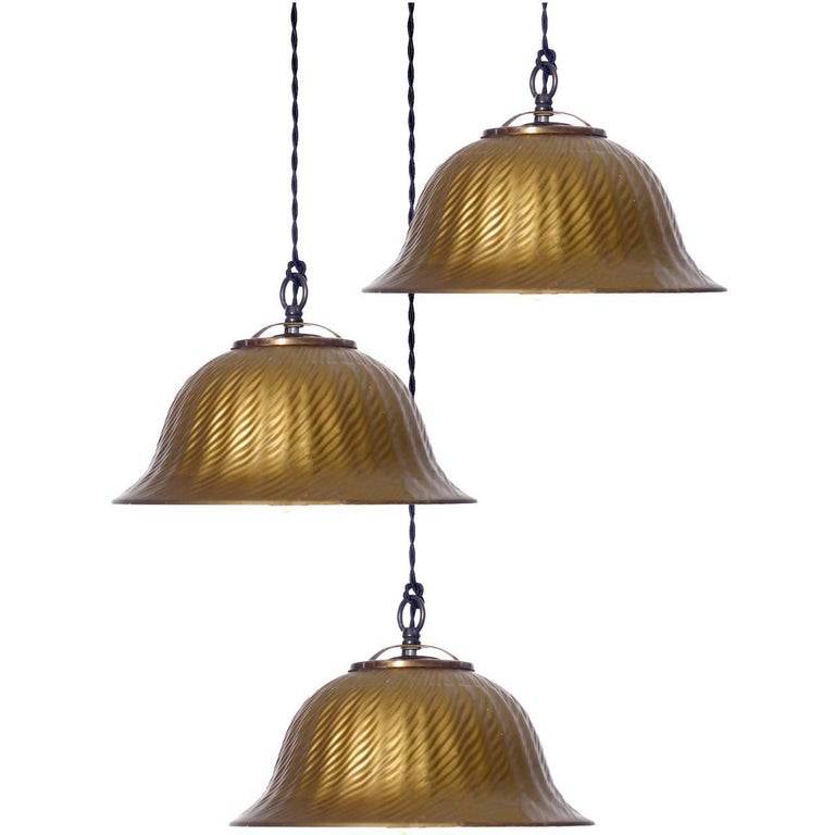 Large X Ray Mercury Glass Bell Pendants At 1stdibs
