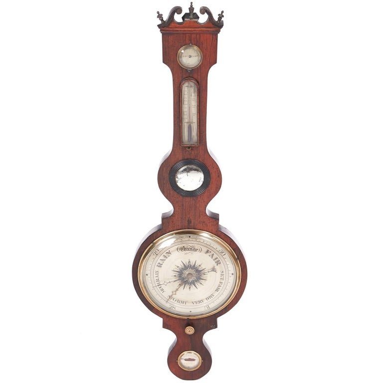 Large Antique Rosewood Banjo Barometer at 1stDibs