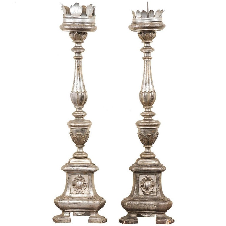 Silver Altar Candlesticks