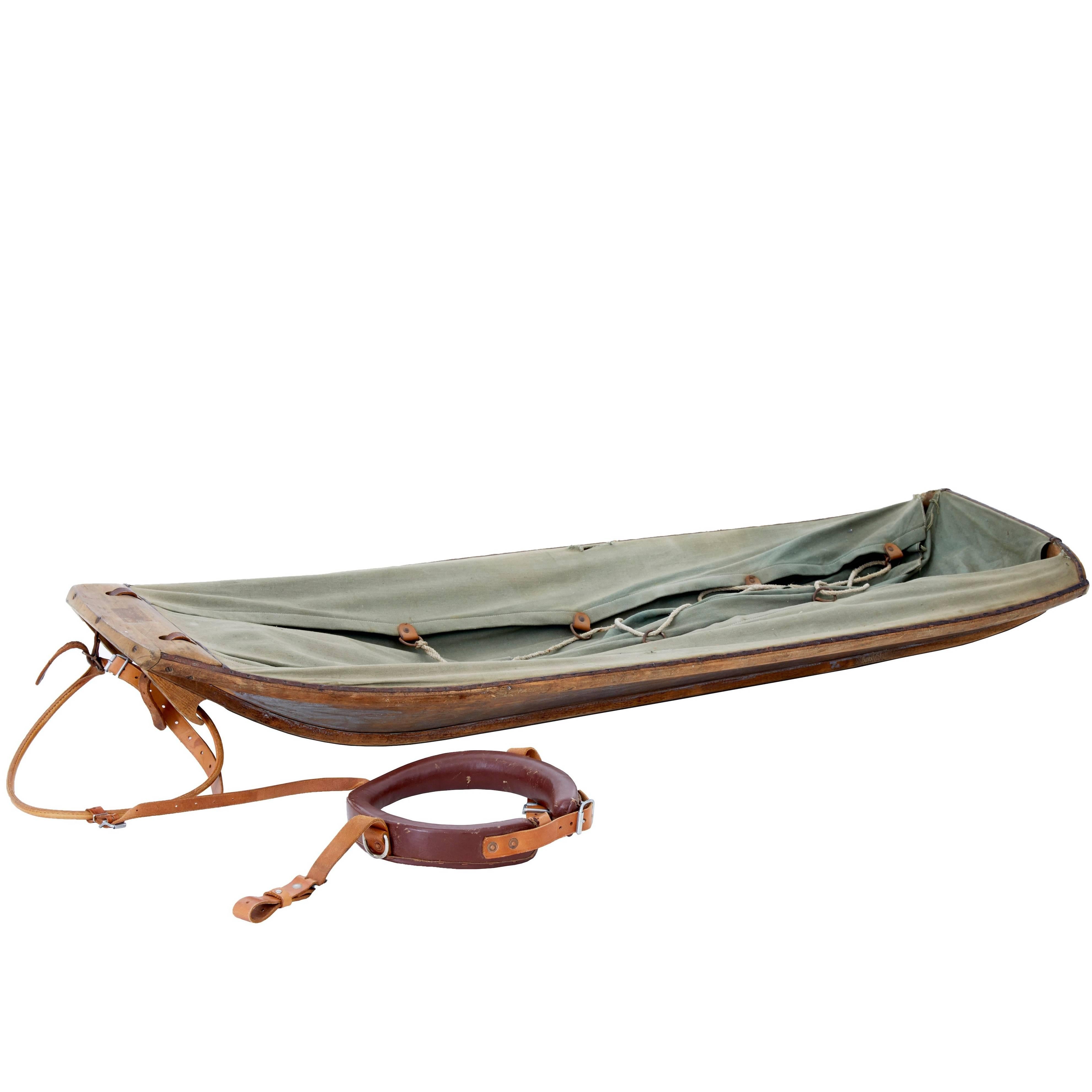 Early 20th Century Swedish Dog Tether and Sled at 1stDibs