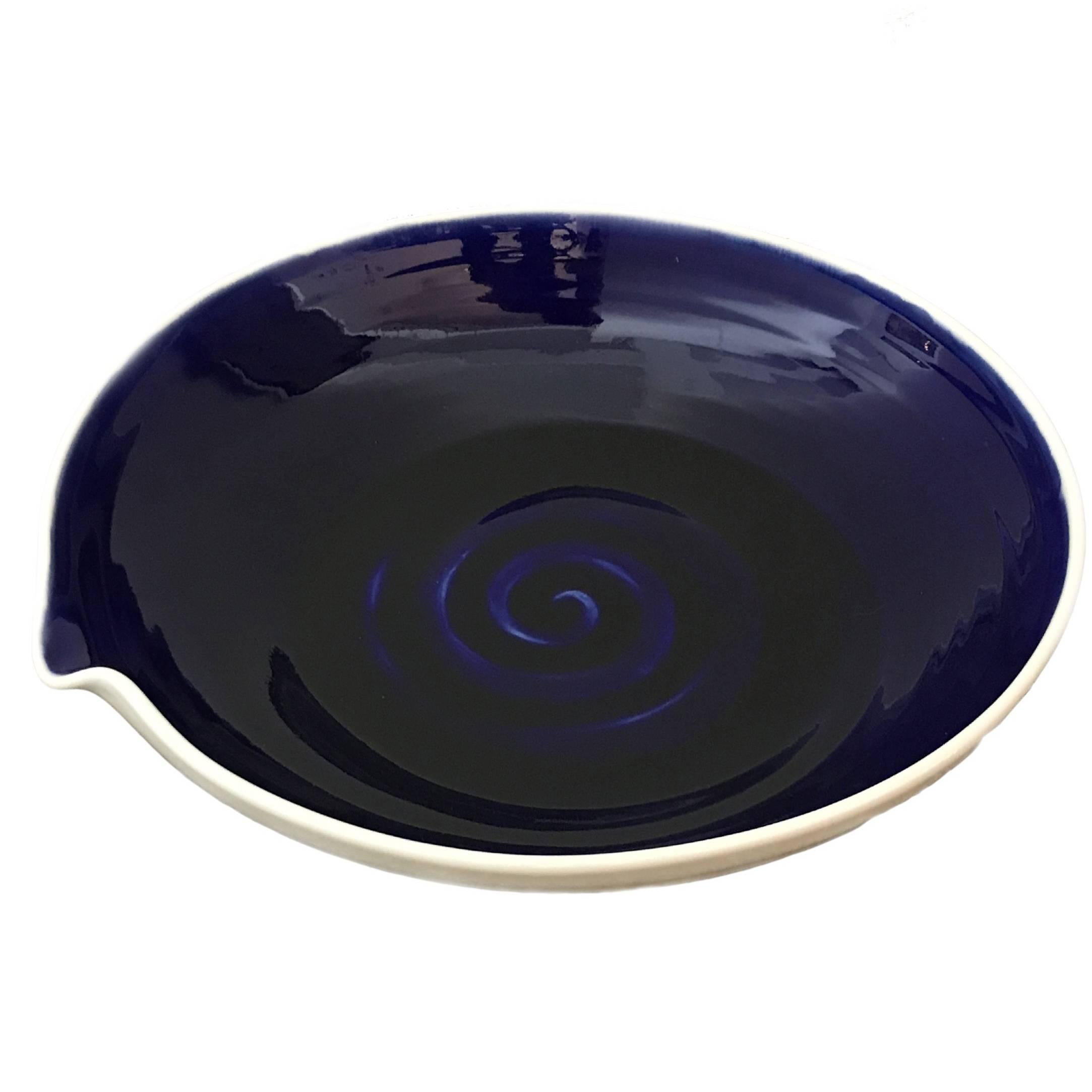 Hand-Thrown Israeli Artisan Shallow Studio Pottery Bowl For Sale at ...