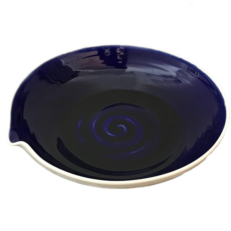 Hand-Thrown Israeli Artisan Shallow Studio Pottery Bowl For Sale at ...