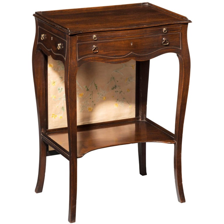 Hepplewhite Period Screen Table on Delicately Carved Supports For Sale ...