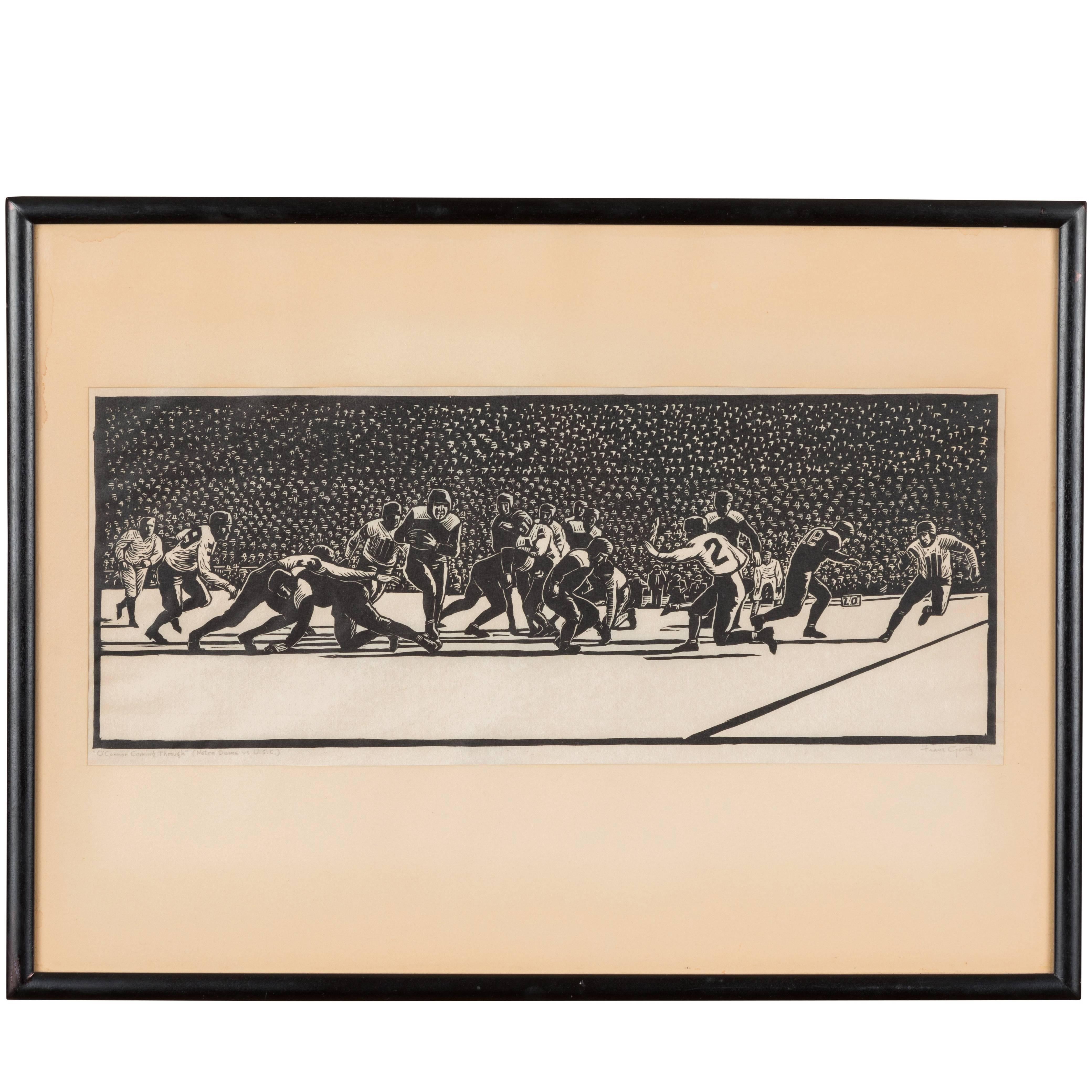 1931 Franz Geritz Wood Block at 1stDibs