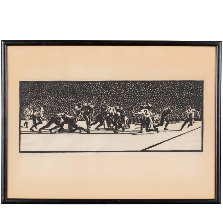 1931 Franz Geritz Wood Block at 1stDibs