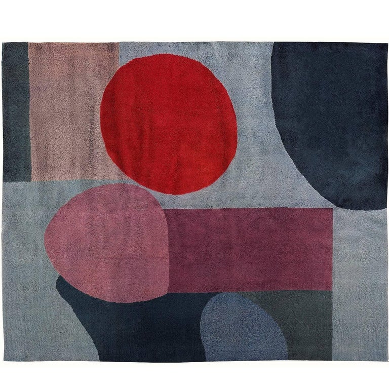 Paul Klee "Blue-Red" rug original design For Sale at 1stDibs