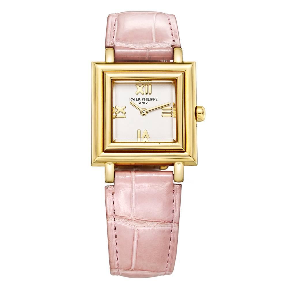 Patek Philippe Lady's yellow gold Gondolo quartz wristwatch Ref 4866J ...