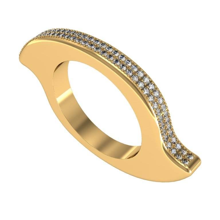 Zoe Stork and Sparkles Diamond Gold Ring For Sale at 1stDibs