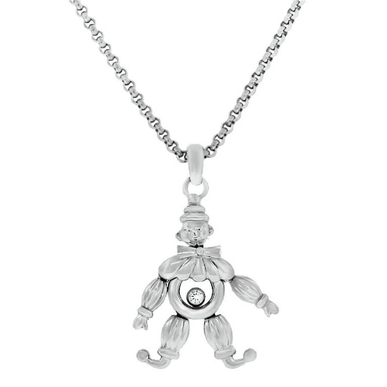Chopard Clown Charm Floating Diamond Gold Necklace at 1stDibs