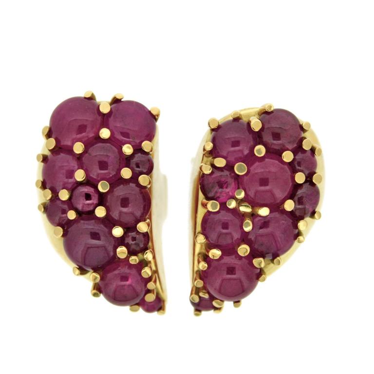 Ruby Gold Broken Heart Ring For Sale at 1stDibs