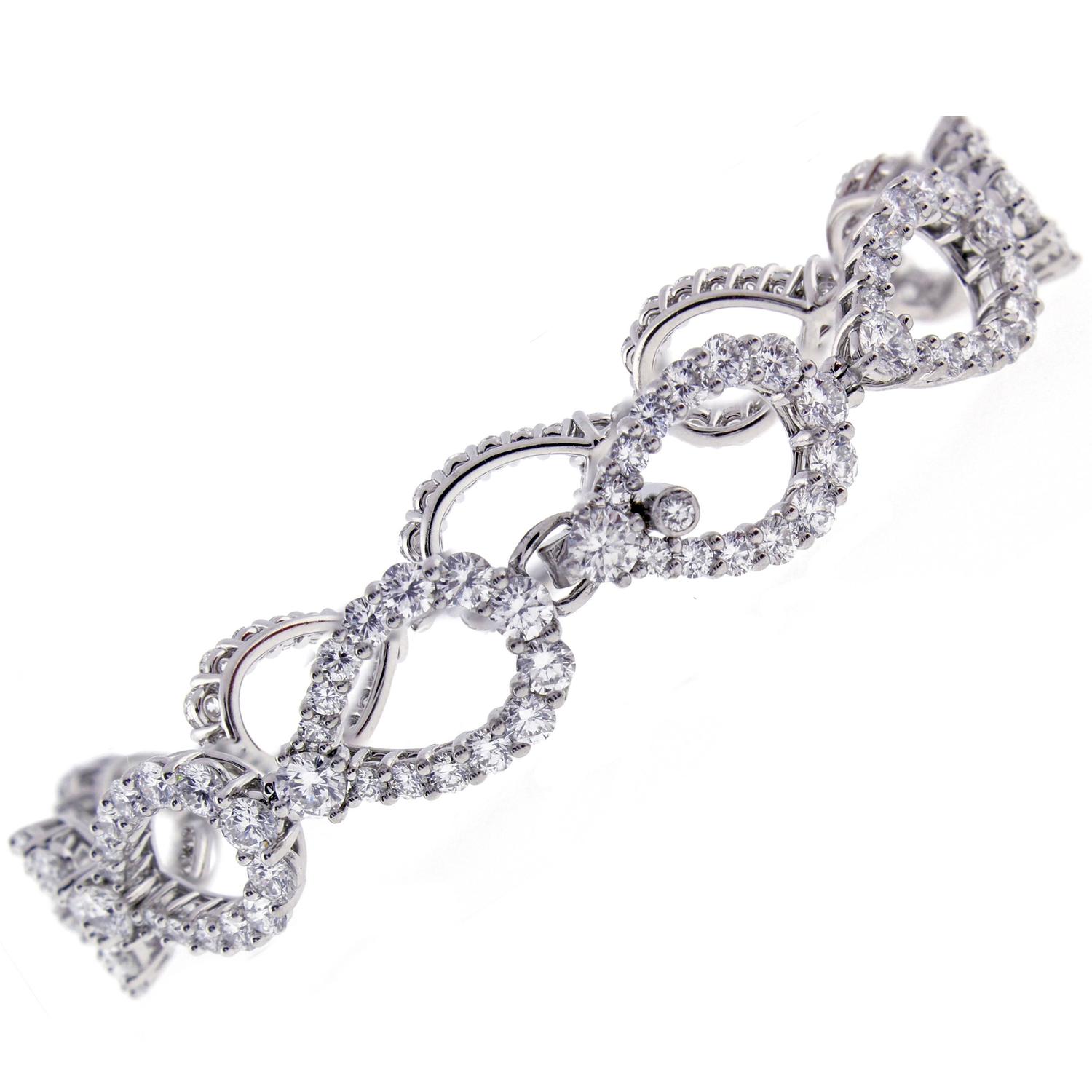 Harry Winston Diamond Loop Bracelet For Sale at 1stdibs