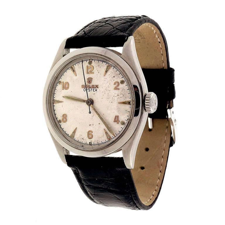 Rolex Stainless Steel Monobloc Chronograph Ref 3525 circa 1940s at ...
