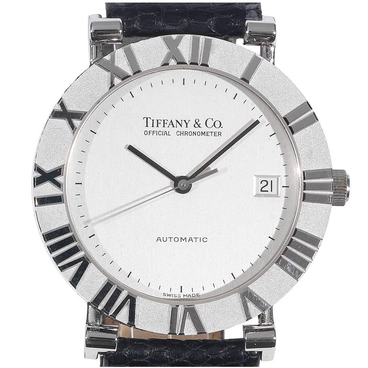 Tiffany and Co. Sterling Silver Atlas Official Chronometer Automatic ...