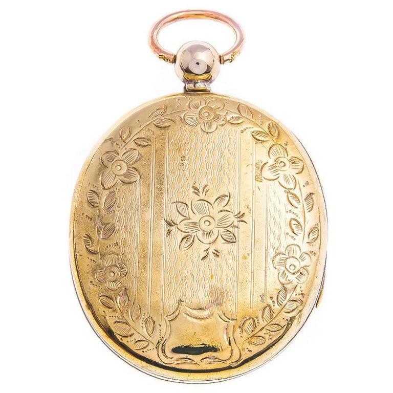 Victorian Large Oval Locket at 1stDibs