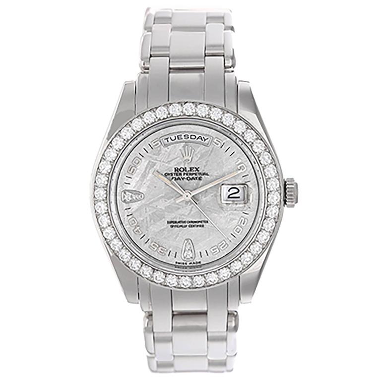 Rolex Platinum Masterpiece Pearlmaster Day-Date Special Ed Ref 18946 ...