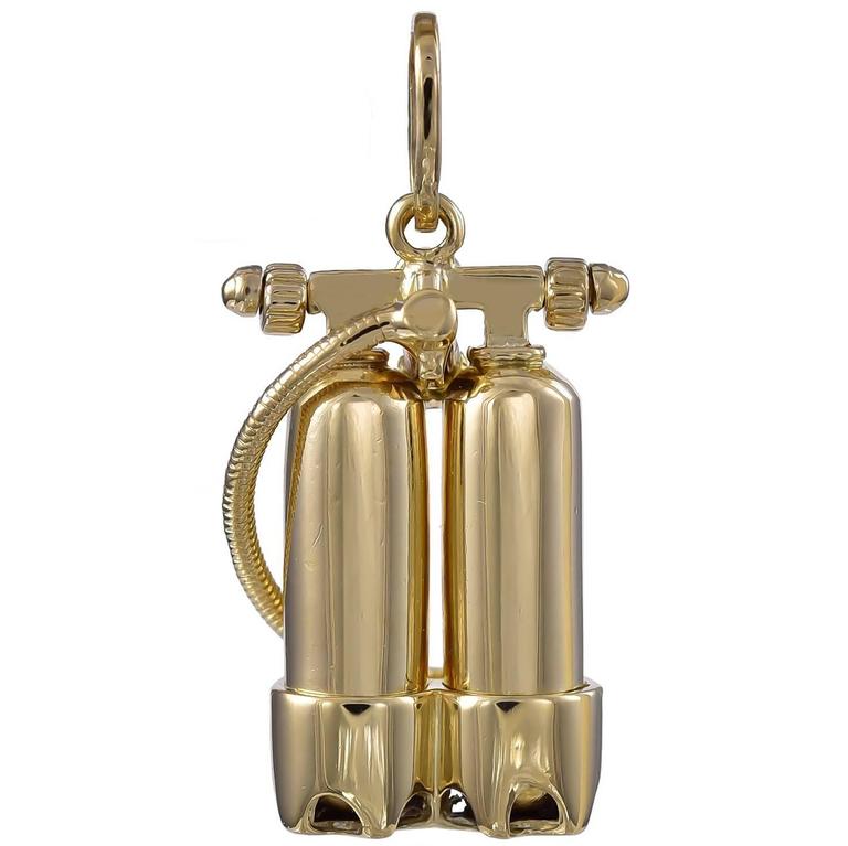 Fire Hydrant Gold Charm For Sale at 1stdibs