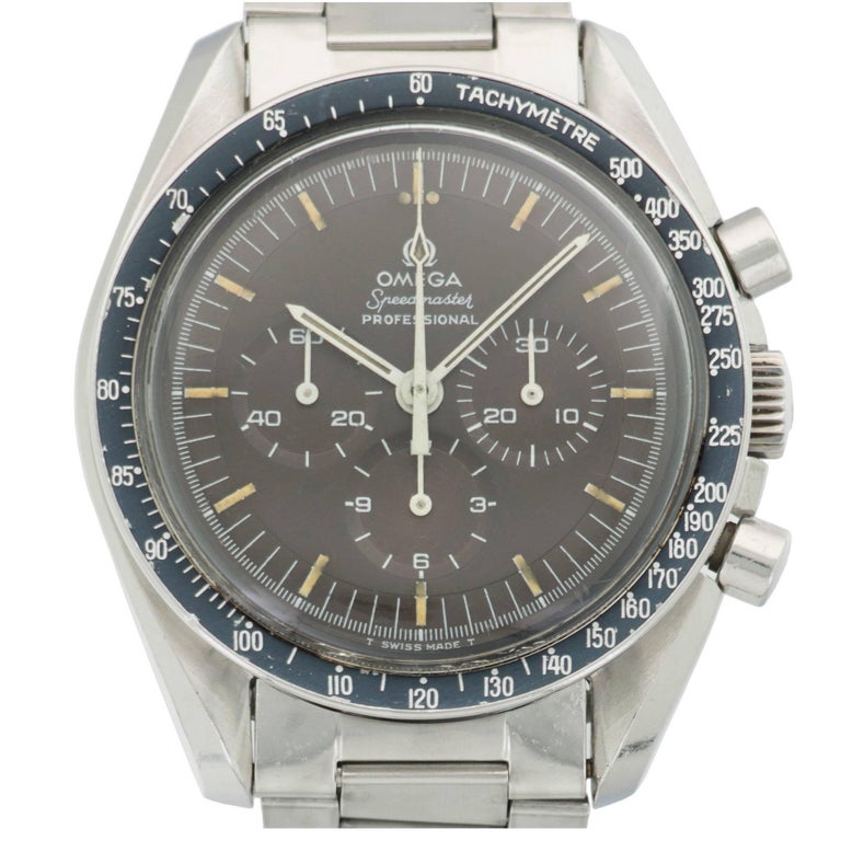 Omega Stainless Steel Tropical Speedmaster Wristwatch Ref 145.022 For ...