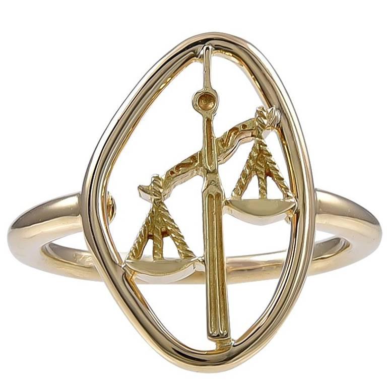 Gold Boucheron Libra Ring For Sale at 1stDibs | gold libra ring, libra ...