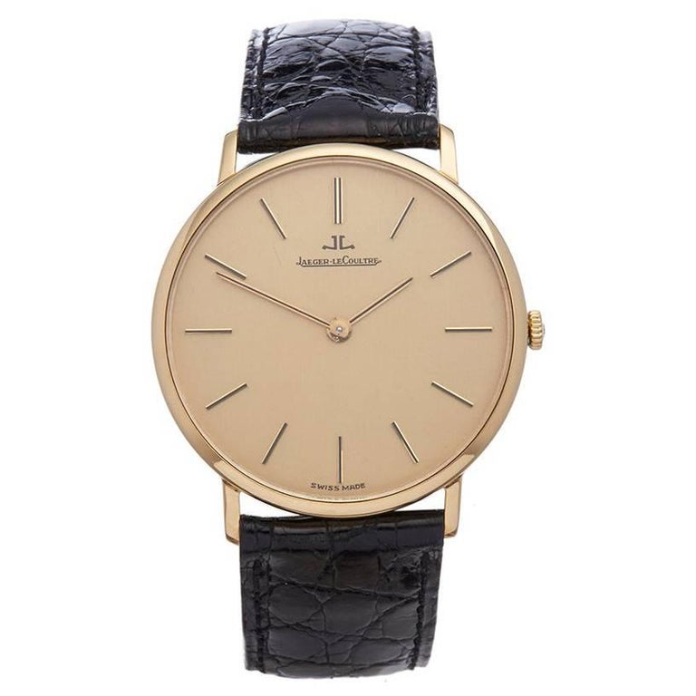 Jaeger LeCoultre Vintage Ultra Thin 18 Karat Yellow Gold Gents C8183 at ...