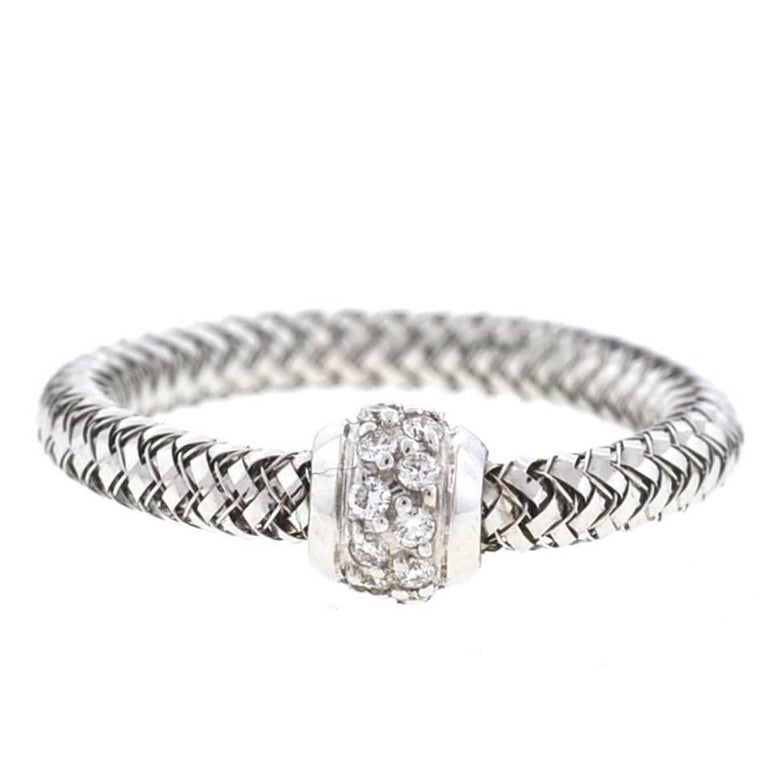 Roberto Coin 18 Karat White Gold Primavera Ring at 1stDibs | roberto ...