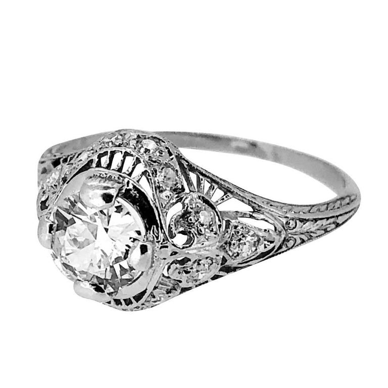 .60 Carat Diamond Antique Engagement Ring Platinum For Sale at 1stDibs ...