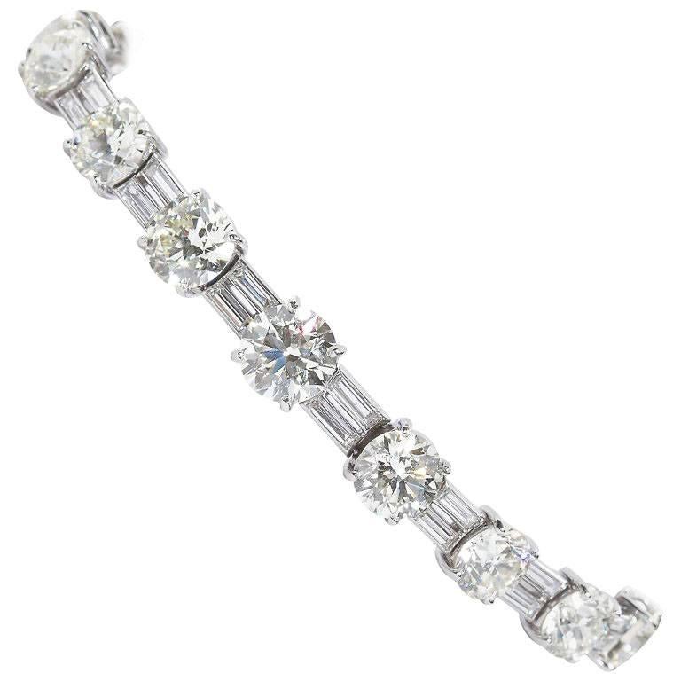 Grand Large Diamond Tennis Bracelet For Sale at 1stDibs