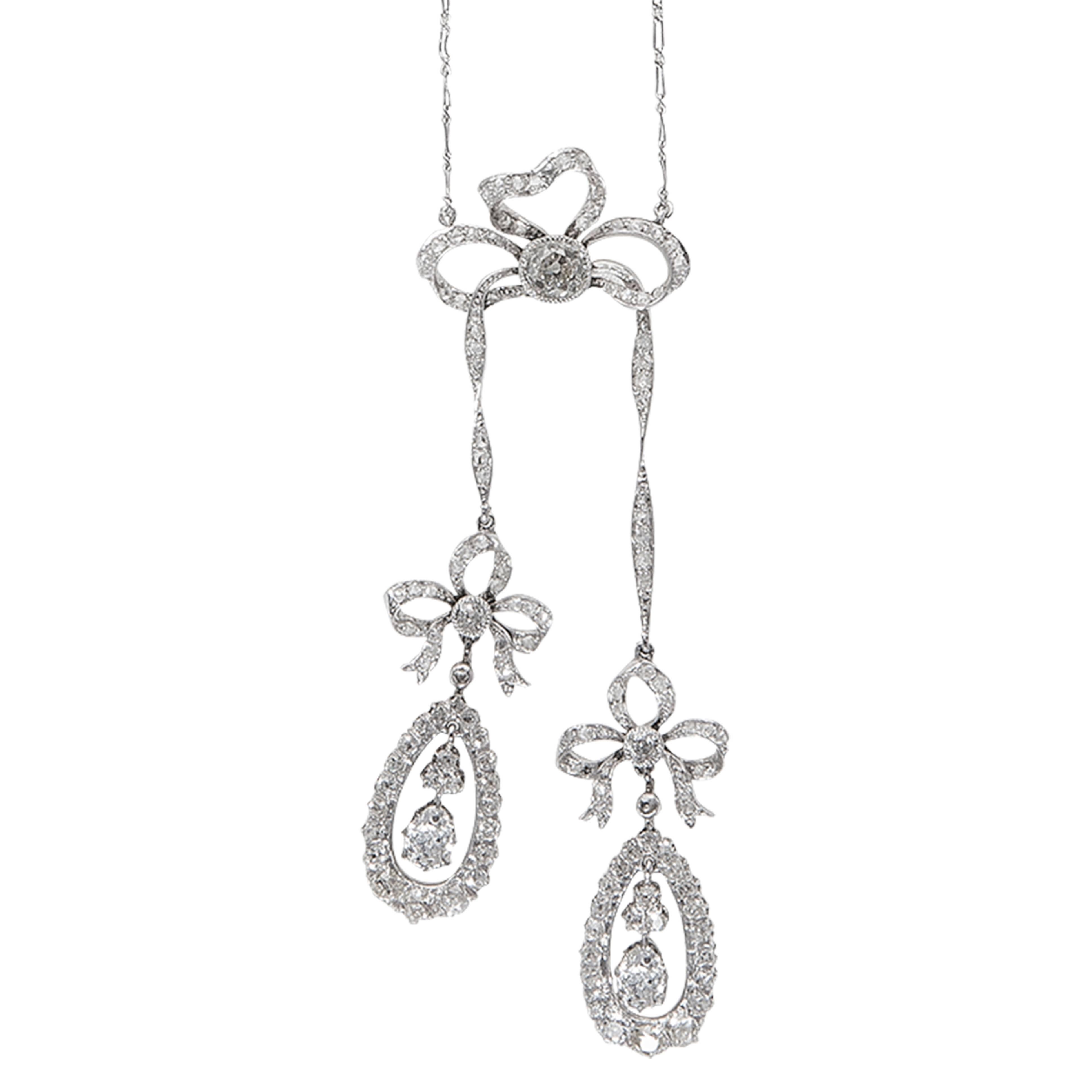 DREICER and Co. Antique Aquamarine Negligee Necklace at 1stDibs