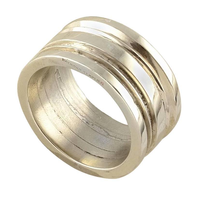 Raymond Templier Silver Band ring at 1stdibs