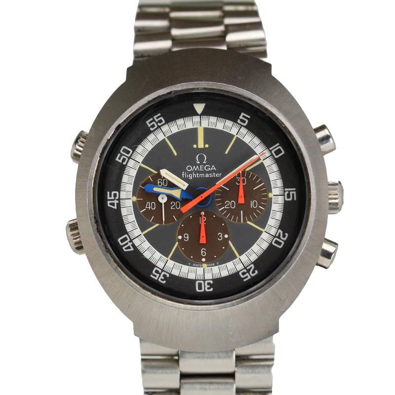 Omega Stainless Steel Flightmaster Wristwatch For Sale at 1stDibs
