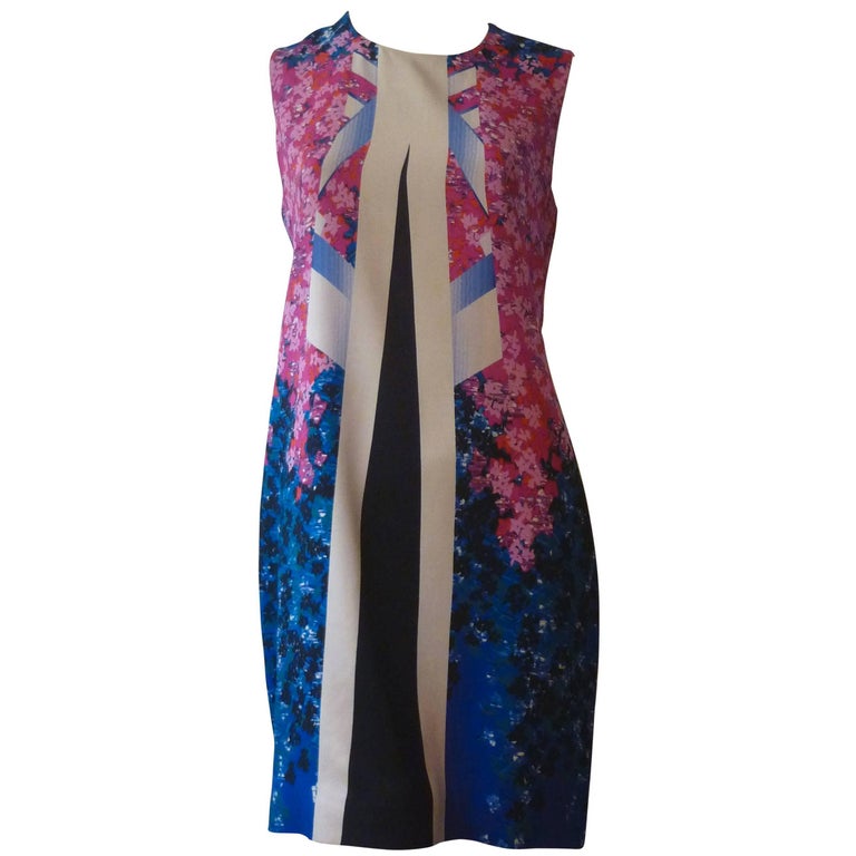 Peter Pilotto Aureta Floral Print Dress, 2014 For Sale at 1stDibs