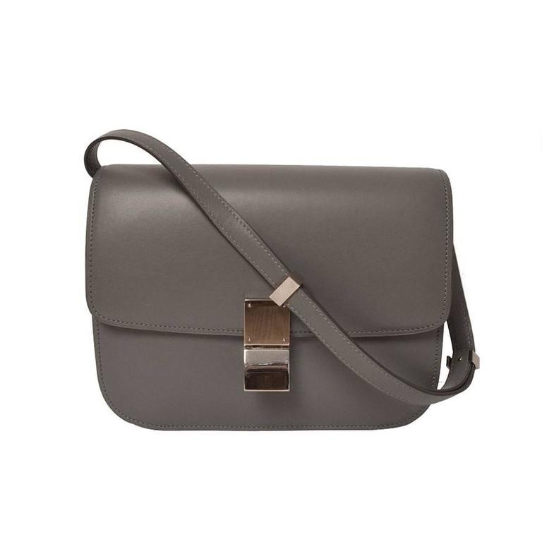 Céline Grey Box Bag For Sale at 1stDibs | celine box bag grey, celine ...