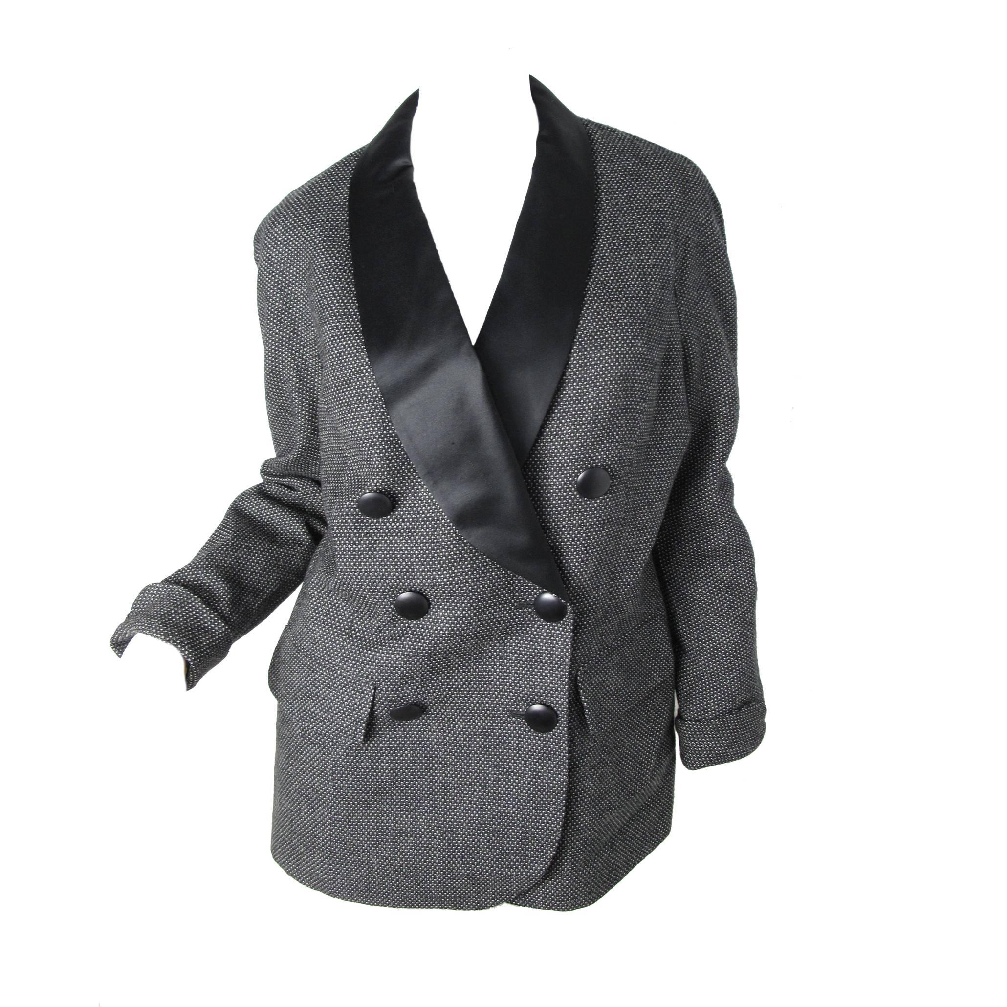 Christian Dior Tuxedo Jacket, 1980s at 1stDibs