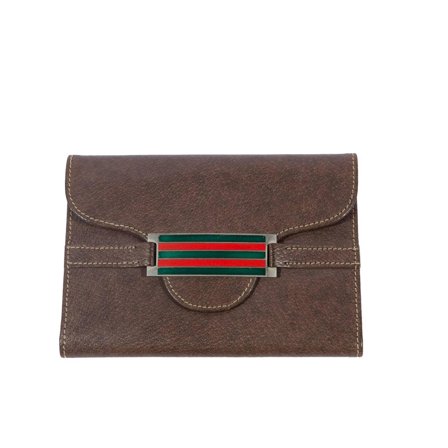 1970s Gucci Brown Leather Wallet at 1stdibs