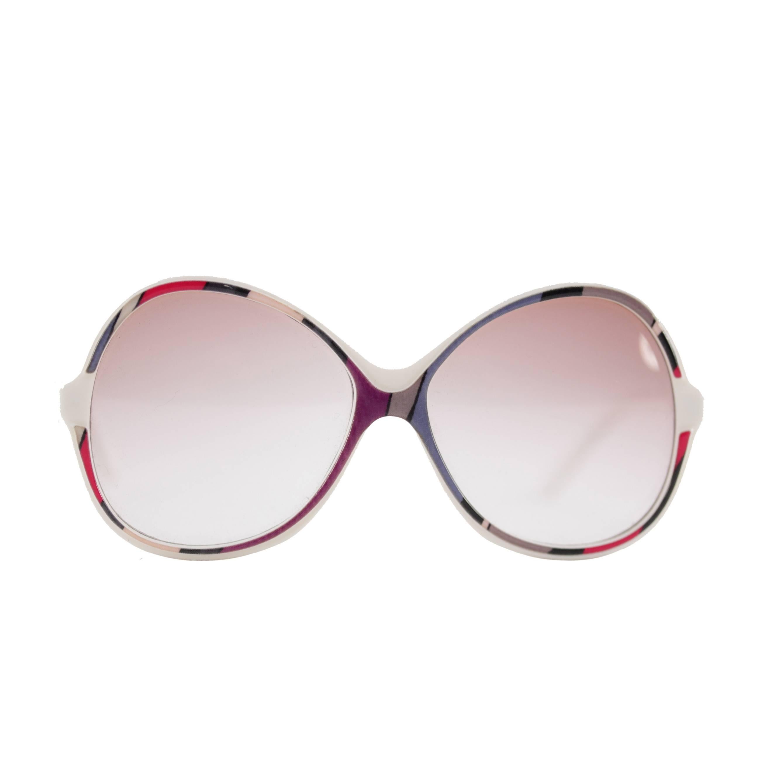 Vintage Pink Lens Sunglasses - 2 For Sale on 1stDibs