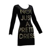 Moschino Couture Shop Stop Sign Dress Black with Red and White Sequins ...