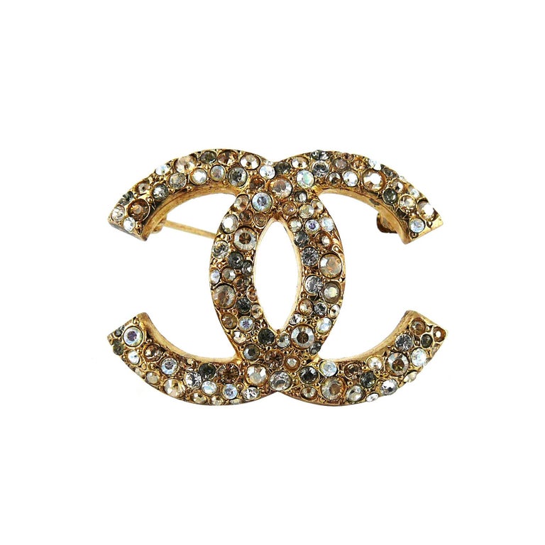 Chanel Crystal CC Brooch Fall 2007 at 1stDibs | chanel brooch, chanel ...