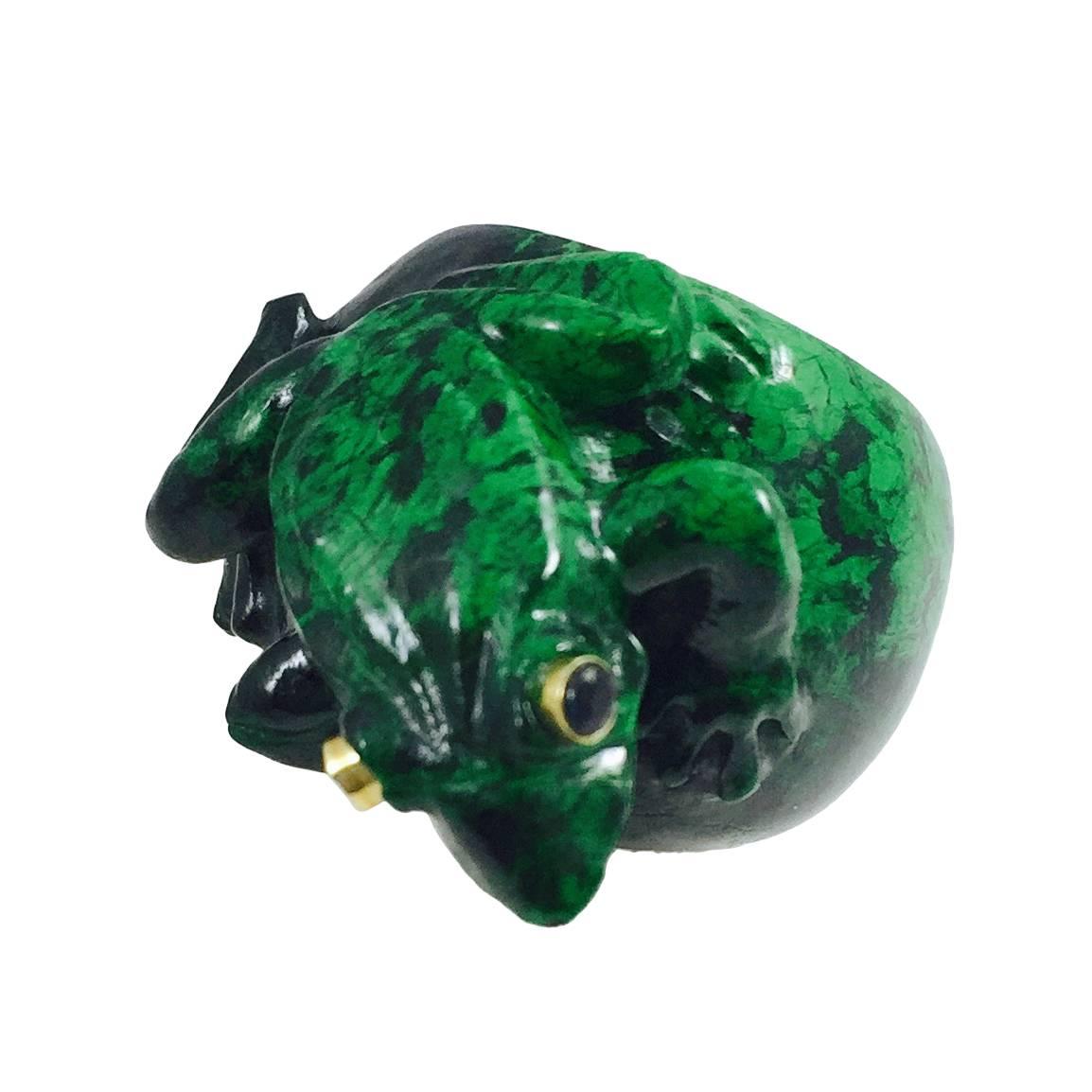 Maw Sit Sit Carved Frog Ring at 1stDibs | maw sit sit ring