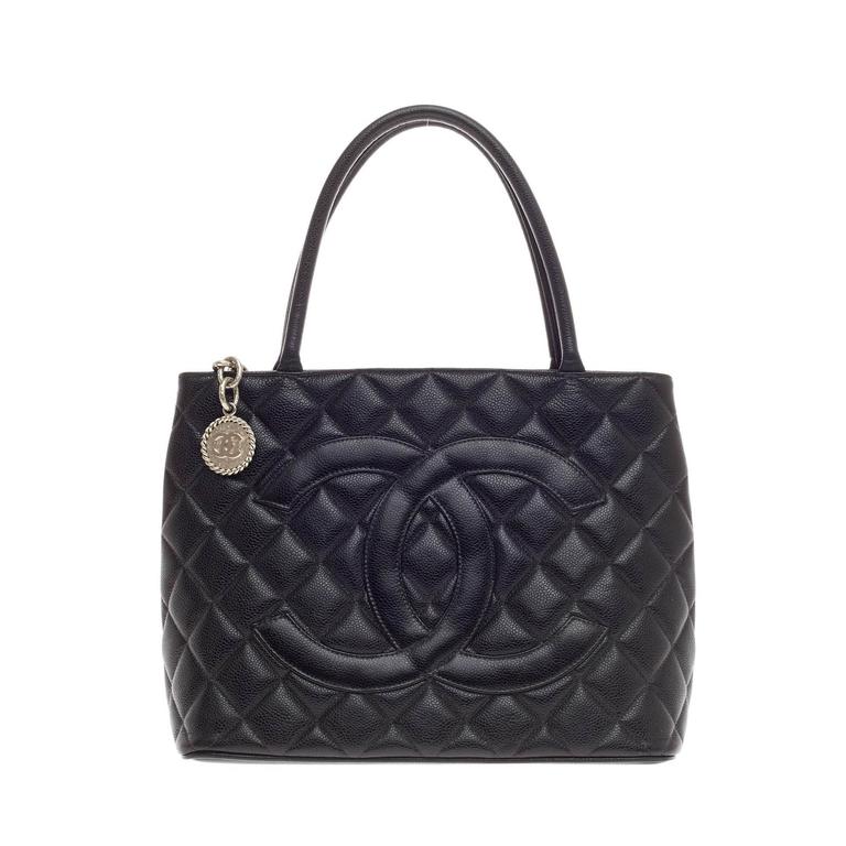 Chanel Medallion Tote Caviar at 1stDibs