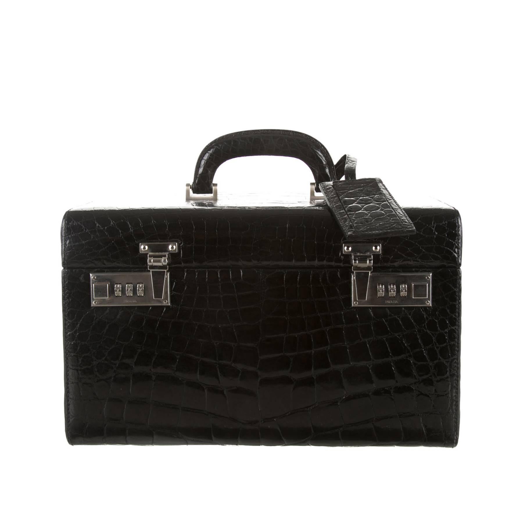 Prada Alligator Bag - 3 For Sale on 1stDibs