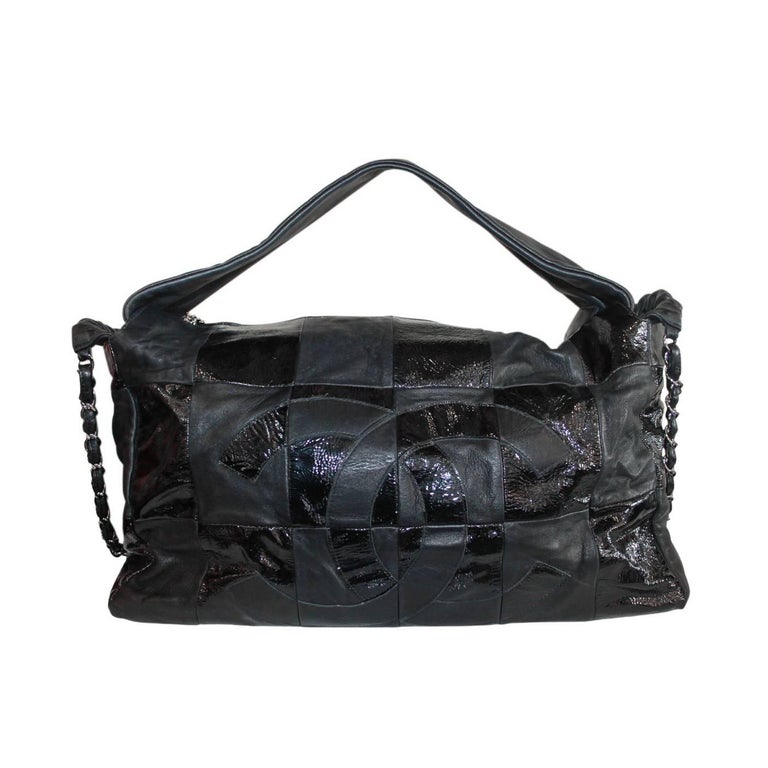 Chanel Black Lambskin Quilted Shiny Leather No. 11 Hobo Bag with SHW ...