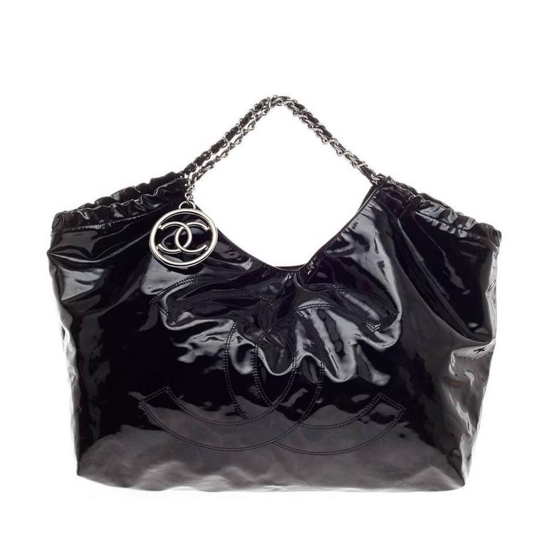 Chanel Coco Cabas Patent XL at 1stDibs