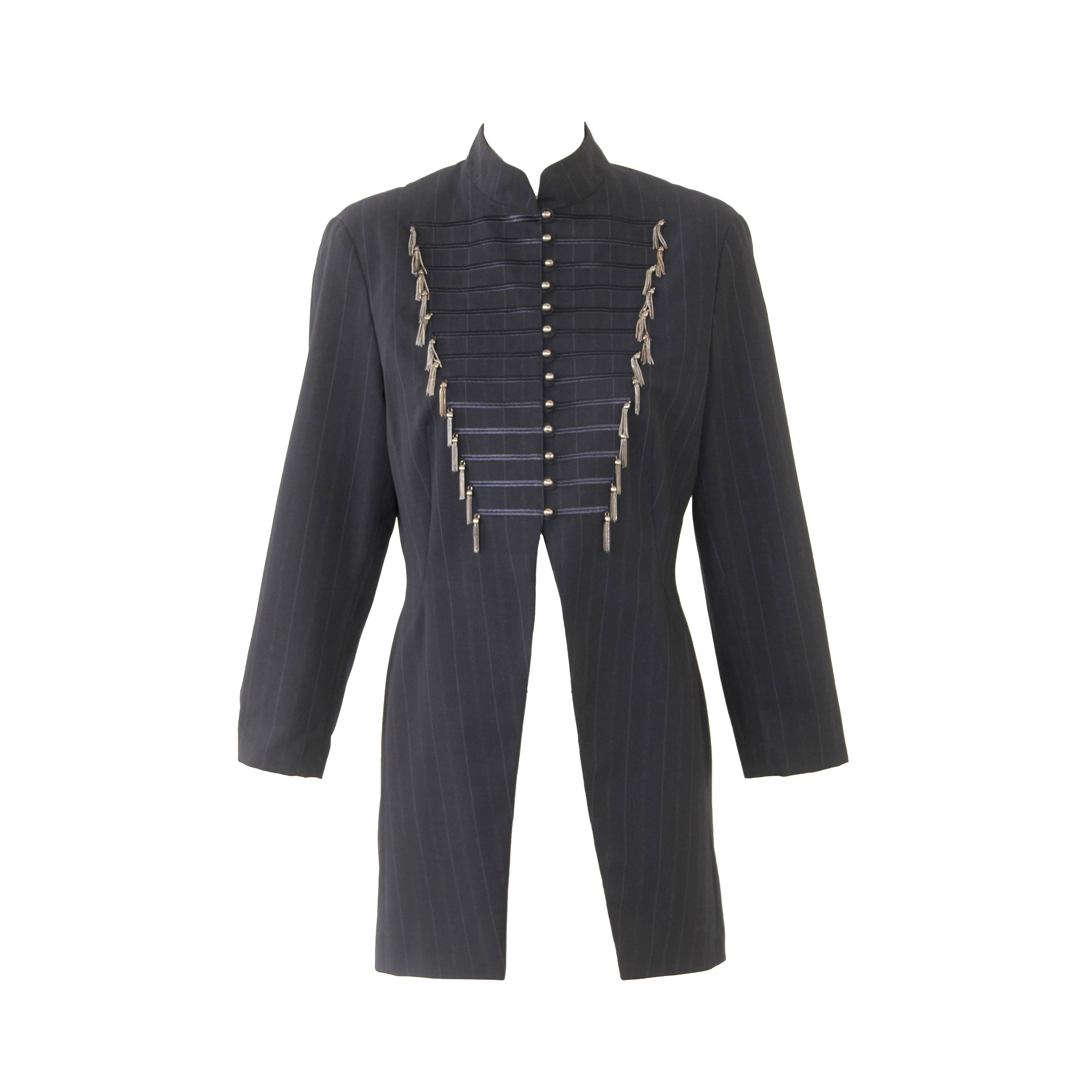 Rare Rifat Ozbek Tailcoat Jacket Spring 1991 For Sale at 1stDibs