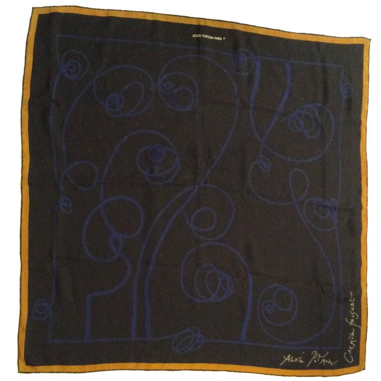 Rare Louis Vuitton Andre Putnam Limited Edition Silk Scarf at 1stDibs