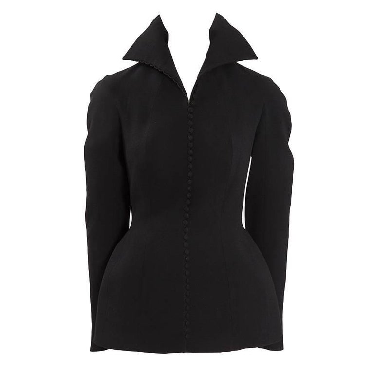 John Galliano Wool Peplum Jacket at 1stDibs